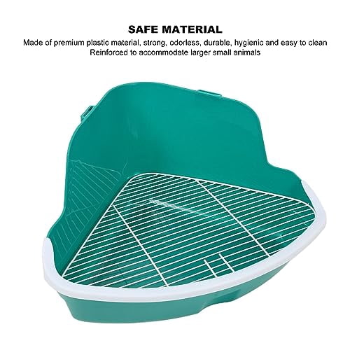 Small Animal Corner Litter Box, Fanshaped Rabbit Litter Box Odorless ...