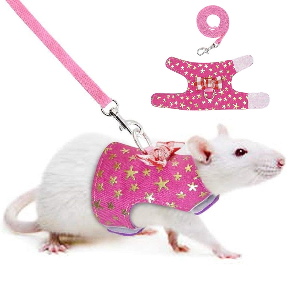 Small Animal Harness Vest and Leash Set Soft Mesh Small Pet Harness ...