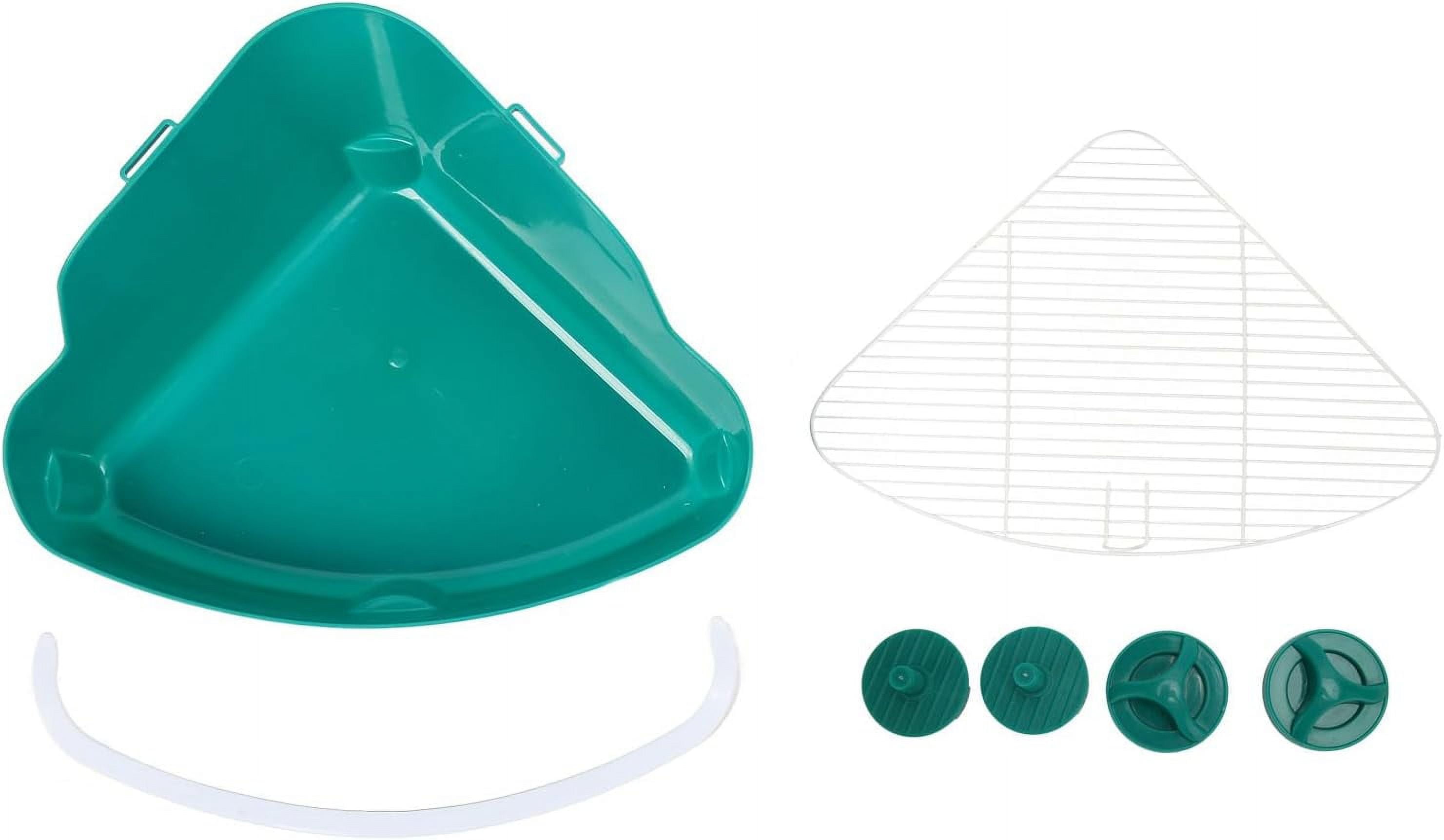 Small Animal Litter Box Rabbit Litter Box Corner Litter Pan Fan shaped ...