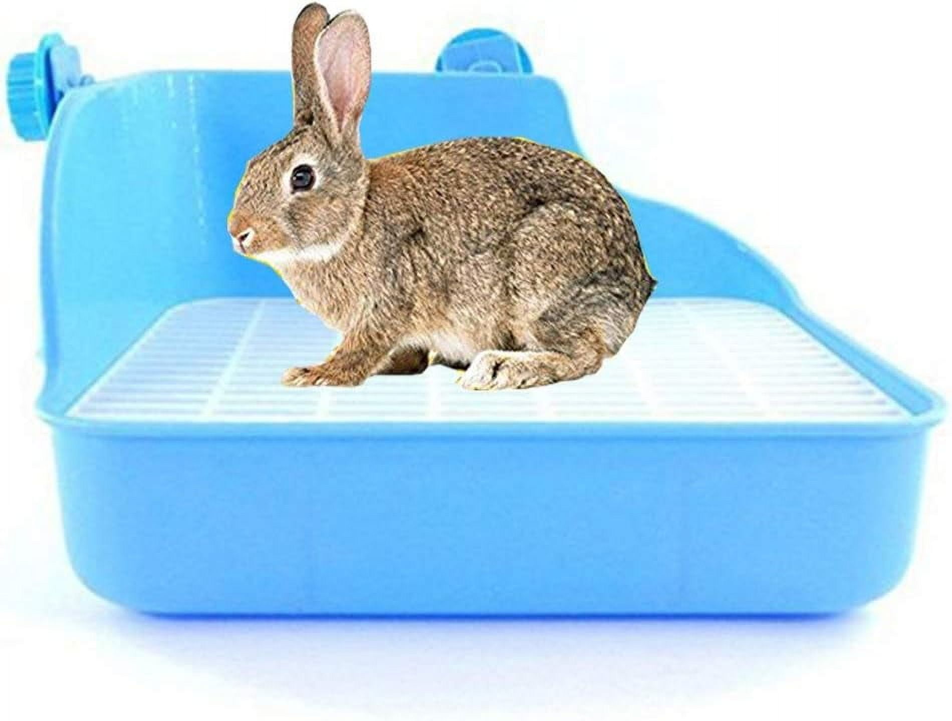 Small Animal Litter Tray, Detachable Bedding Litter Pan Potty Toilet ...