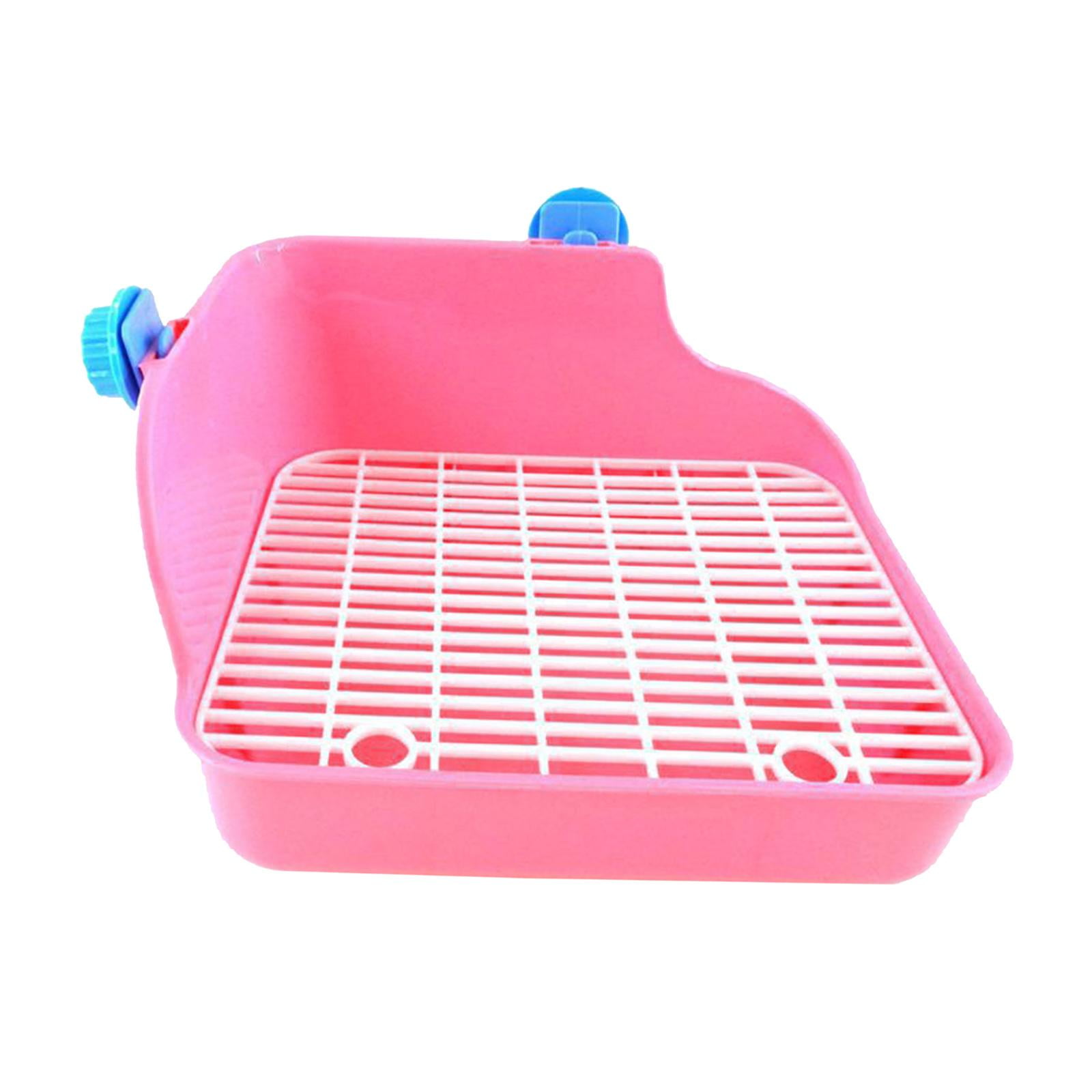 Small Animal Rabbit Litter Toilet, Rectangular Cage Box Rat Potty ...