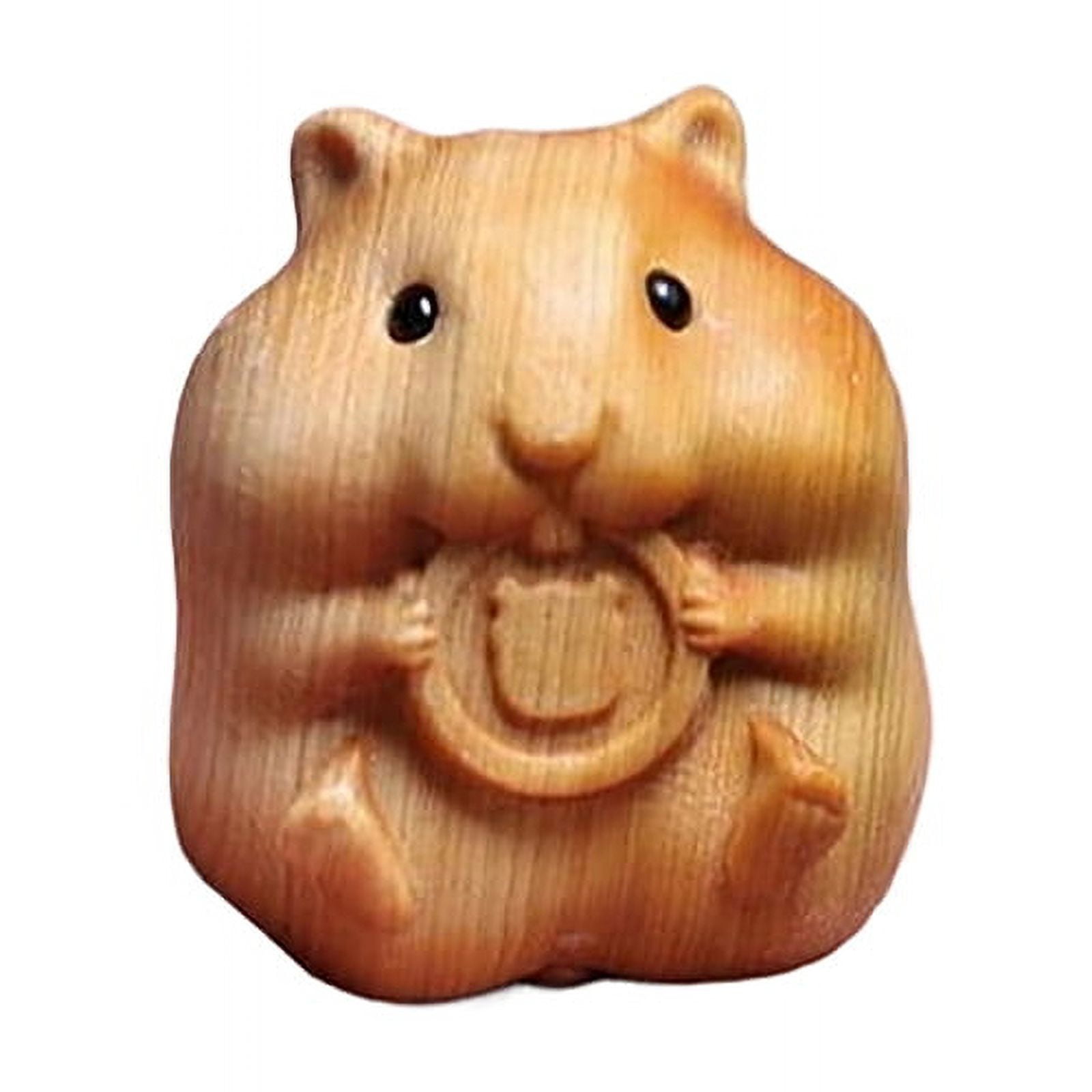 Small Animal Statues Wooden Hand Carved Arborvitae Wood Cute Mini ...