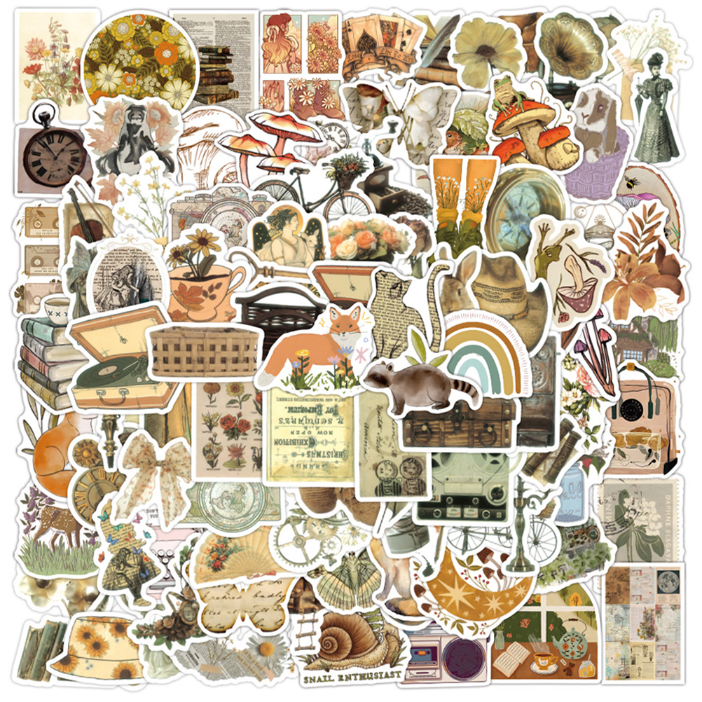 Small Animal Stickers 110 Pcs Cartoon Decals Colorful Automotive Pvc ...