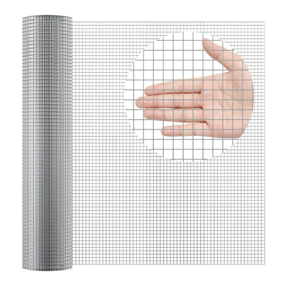 Small Animal Wire Mesh 1/2 Inch Grid - Hot Galvanized 36" x 50ft ...