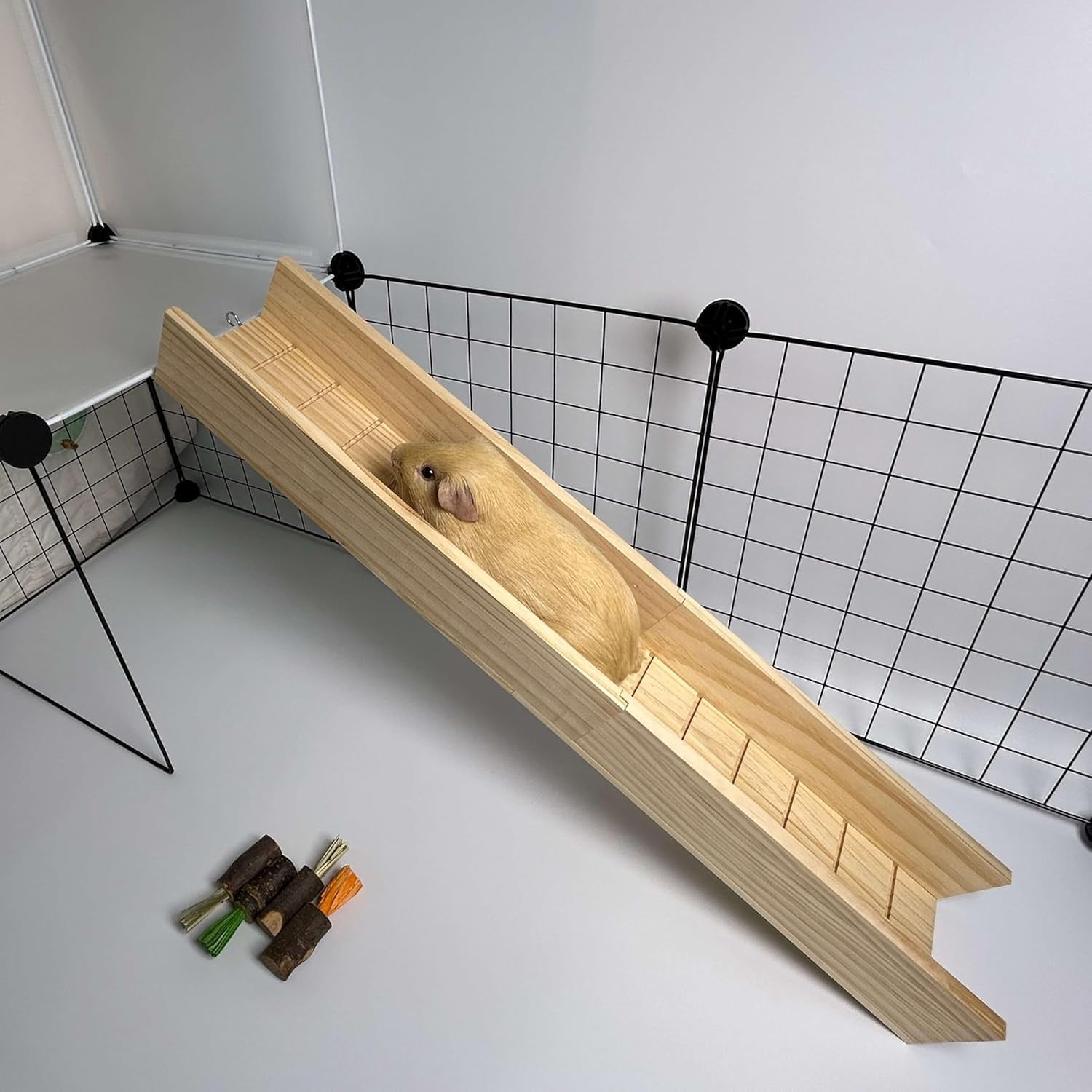 Small Animal Wooden Bridge for Guinea Pigs, Ferrets, Hamsters - 70CM ...