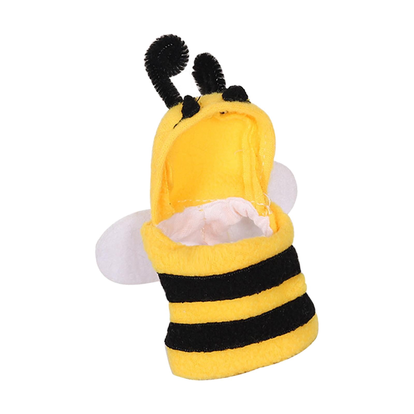 Small Animals Clothes Bee Shaped Cute Warm Hat Flying Suit Reusable ...