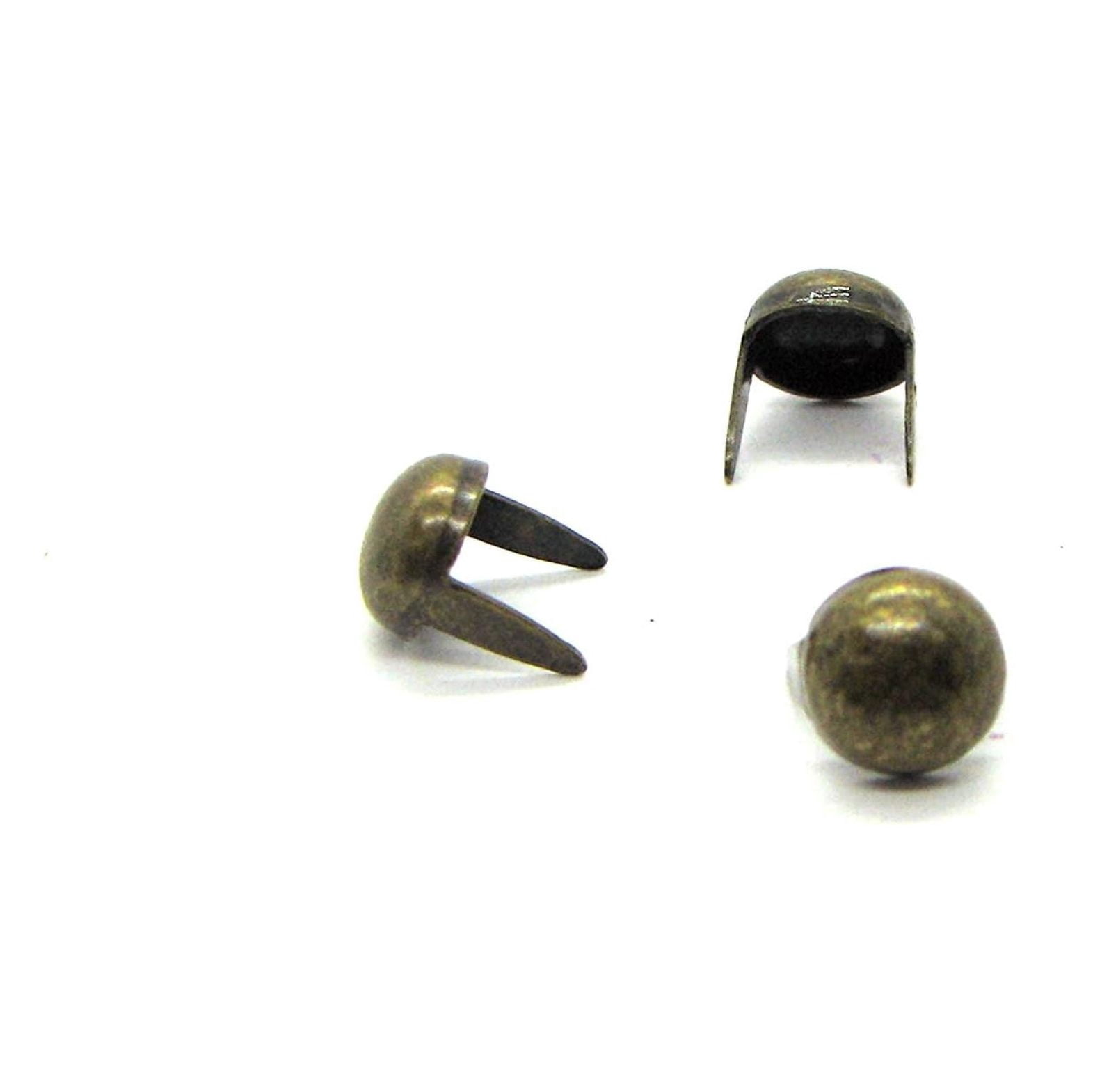 Small Antique Brass Dome Metal Studs - Size 8 - Ideally Used for Denim ...