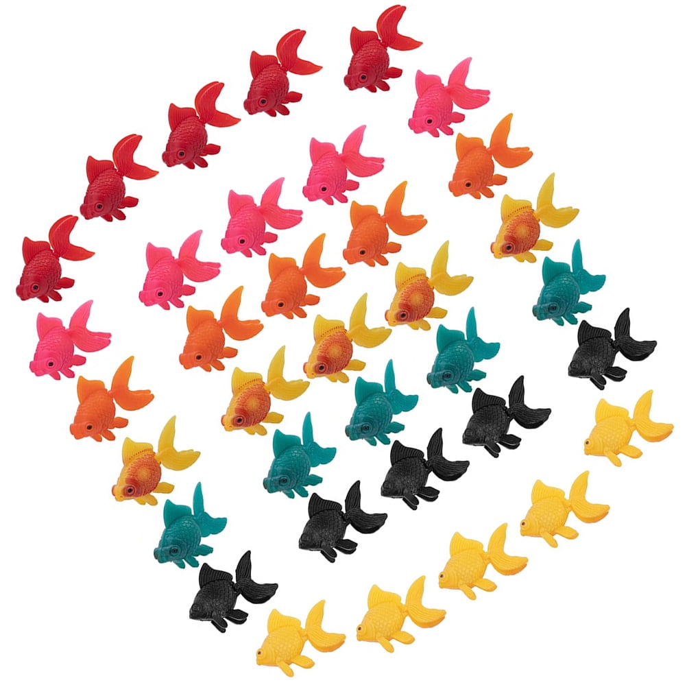 Small Aquarium Decor Realistic Fish Figure Plastic Fake Decorations ...