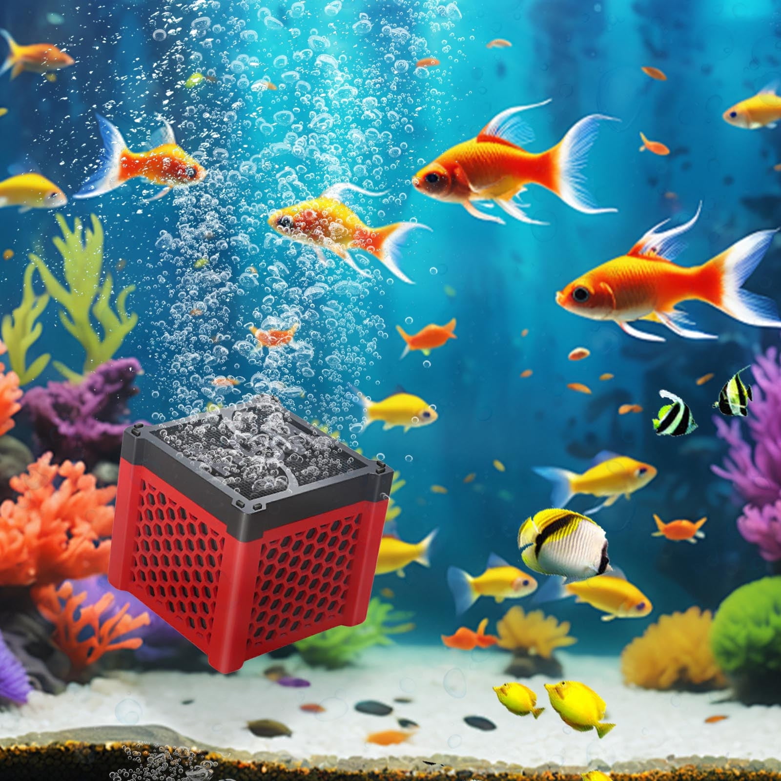 Small Aquarium Filter Media Activated Carbon Water Purifier Fish Tank ...