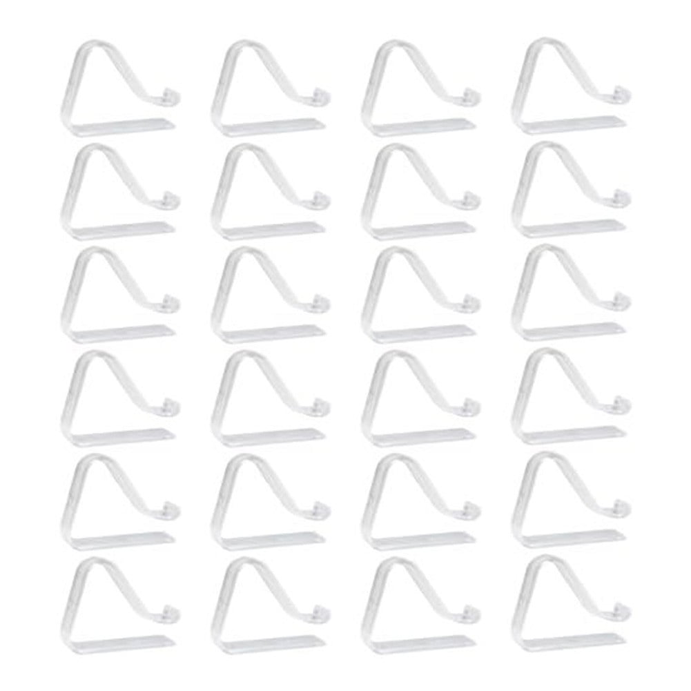 24pcs Transparent Plastic Tablecloth Clip Windproof Clip Tablecloth ...