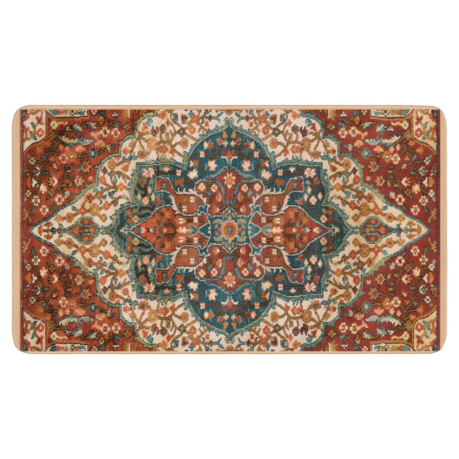 Small Area Rug 17x30in Door Rugs for Entryway Washable Boho Entry Rug ...