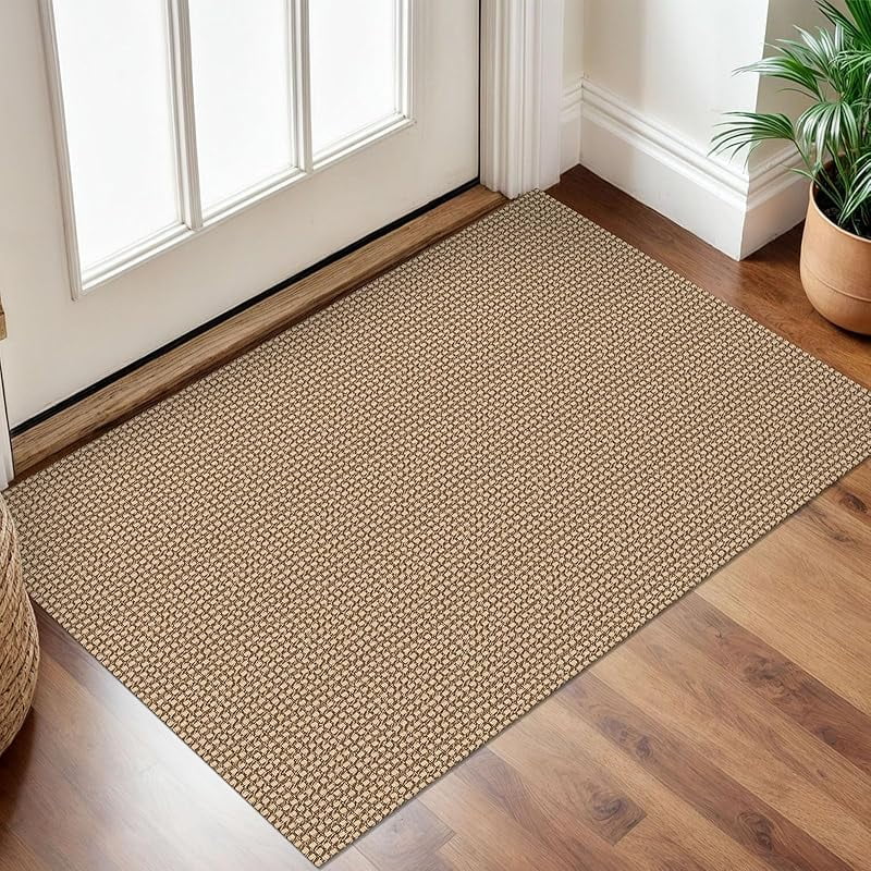 Small Area Rug 2'x3' Washable Woven Rugs for Entryway Non Slip Rubber ...