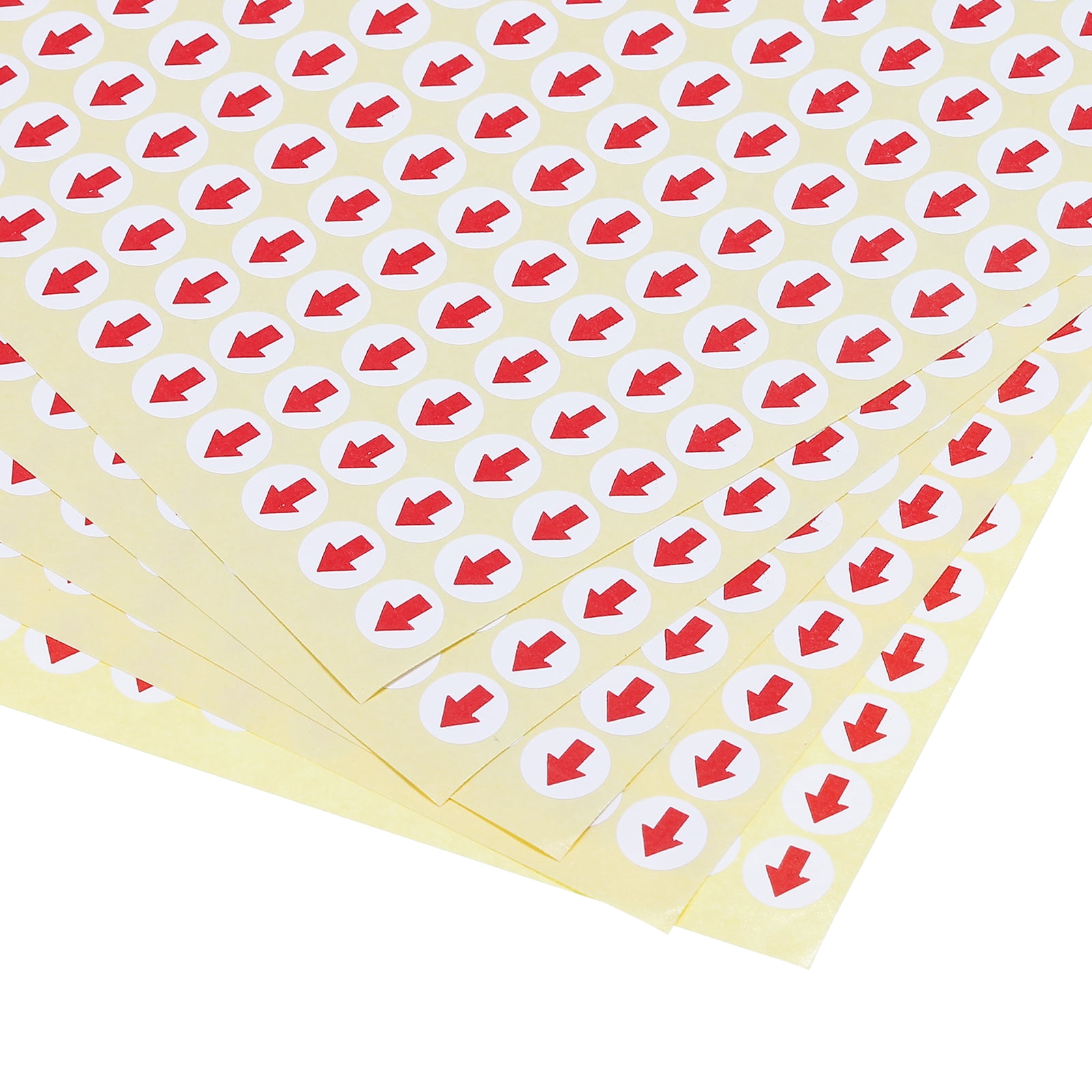 Small Arrow Stickers 0.4" Dia, 15 Sheet Self Adhesive Round Product ...