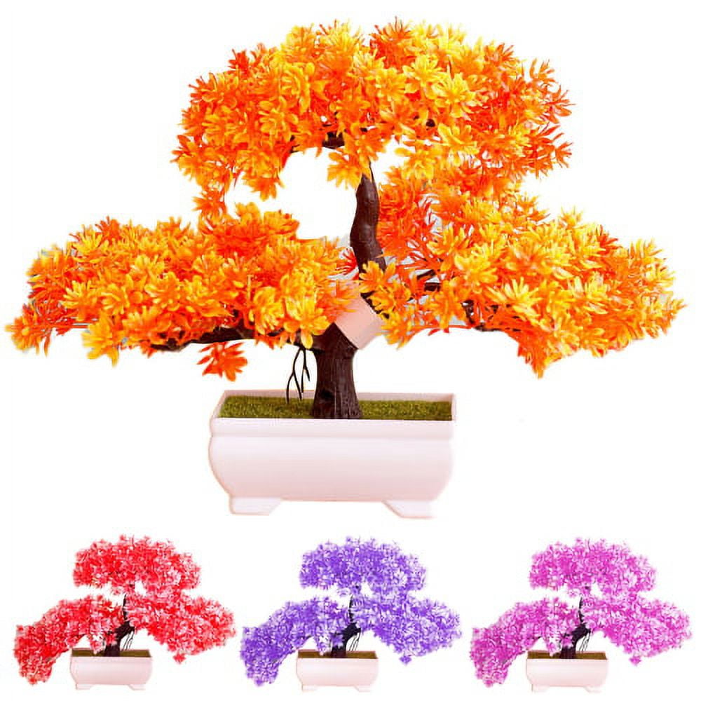 Small Artificial Bonsai Tree Fake Plants Desk Decor for Home Office ...