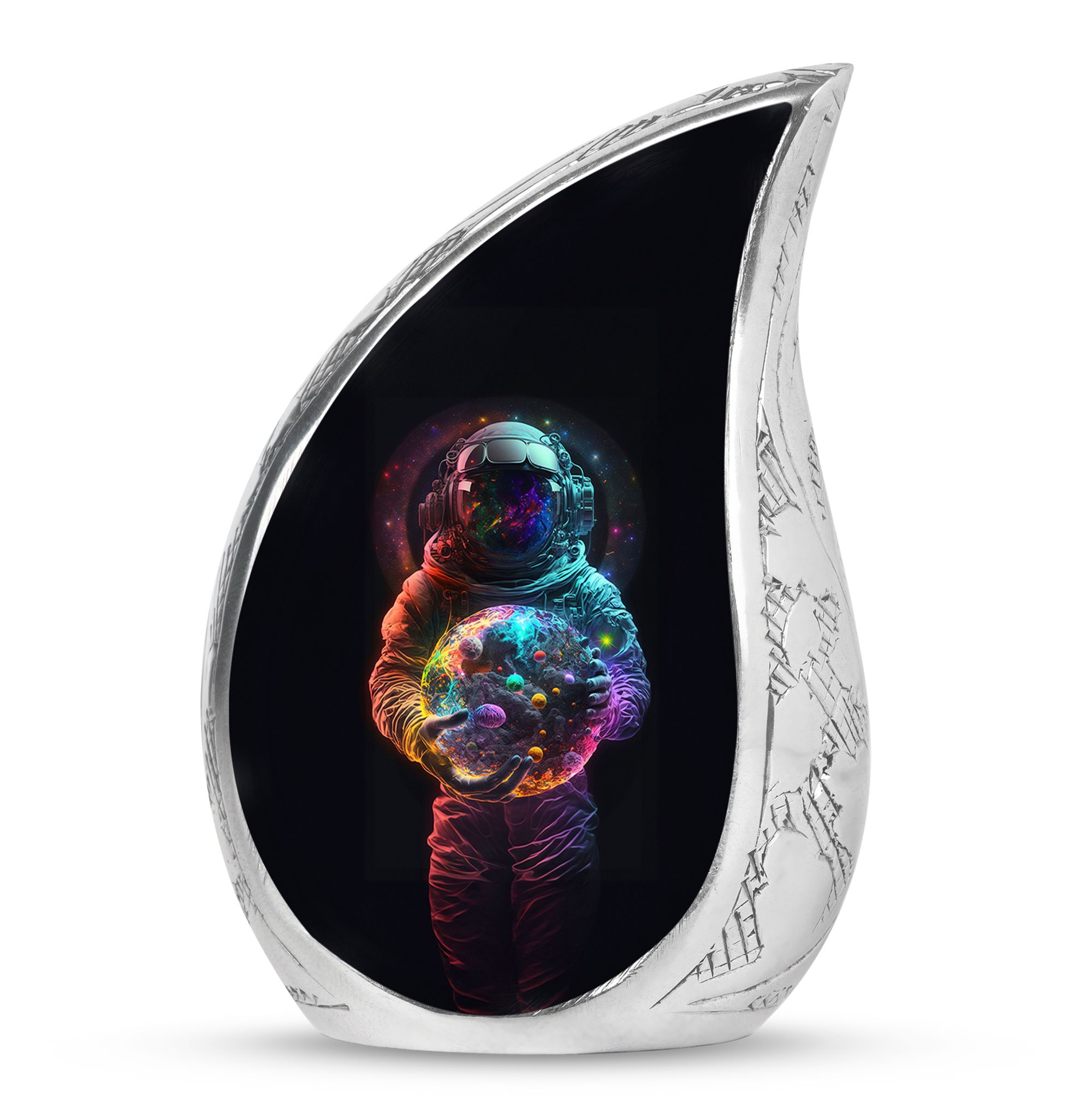 Small Astronaut Colorful Space Urn, Keepsake Urns for Ashes 3 Inch Pack ...