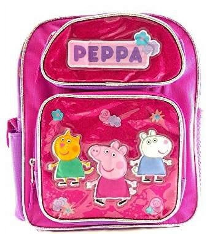 Small Backpack - - Canvas Pink/Purple 12 School Bag 139432 - Walmart.com