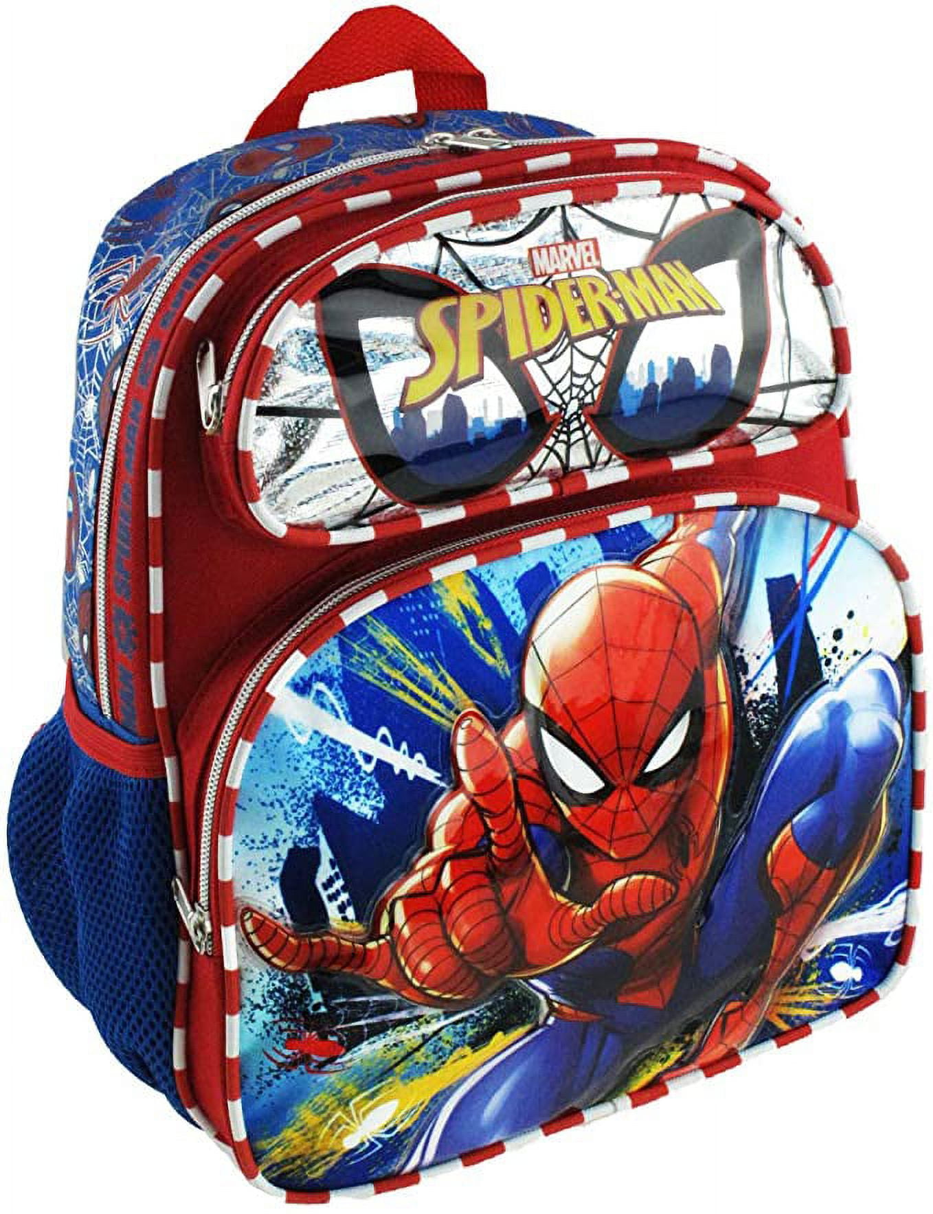 Small Backpack - Marvel - Spiderman Perfect Swing Silver/Red 12" Bag ...