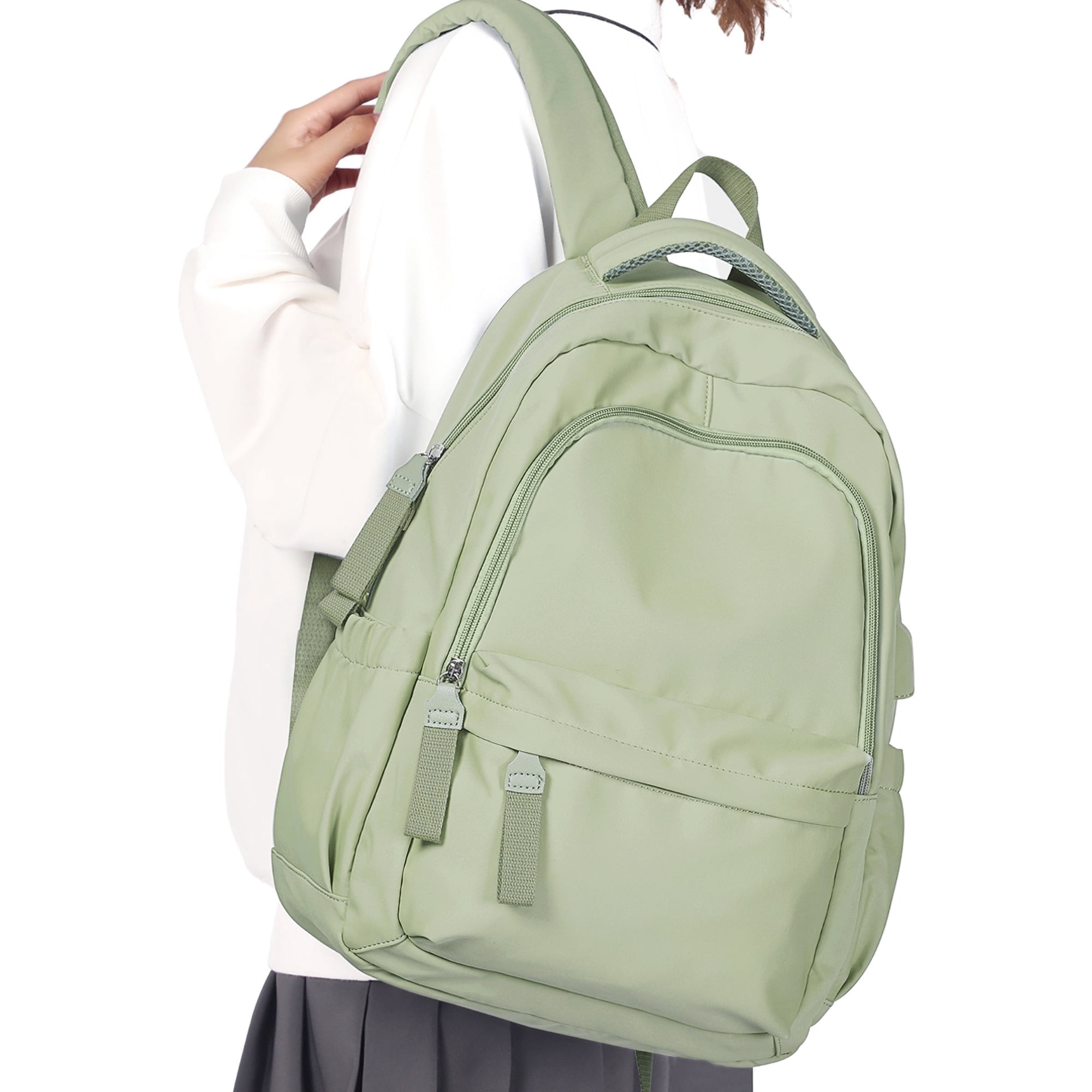Cute Aesthetic Backpacks for College with USB Charge, Simple School ...