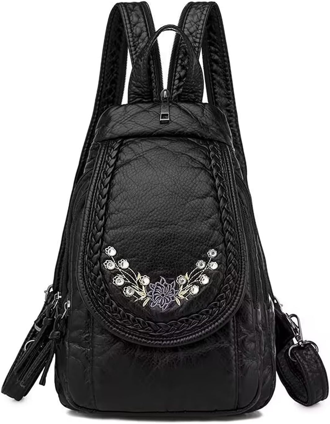 Small Backpack for Women,Soft Washed PU Leather Mini Backpack for Women ...