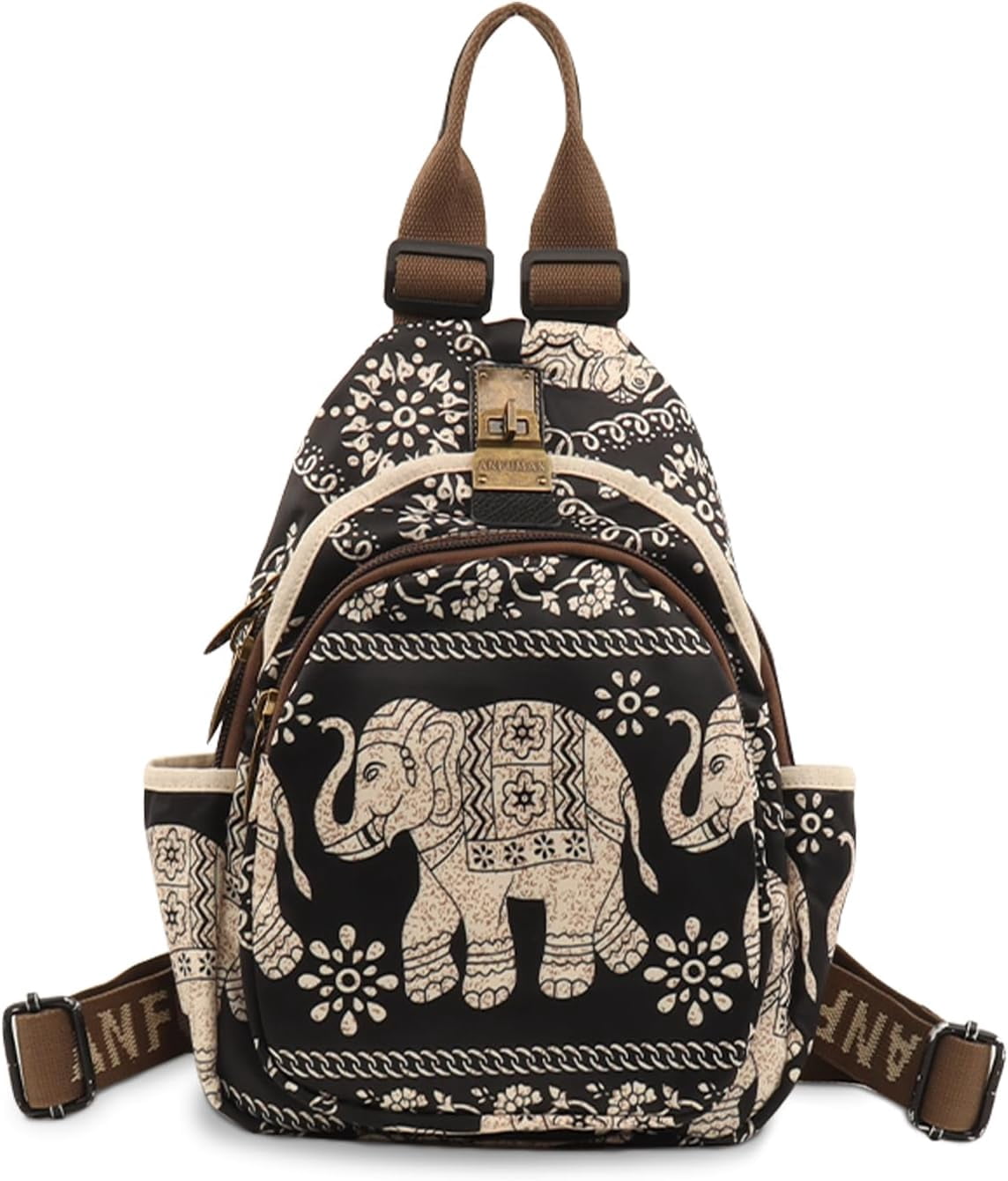 Small Backpacks Purse for Women Mini Waterproof Colorful Print Backpack ...