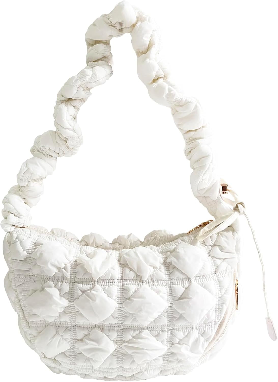 Small Bag,Adjustable Shoulder Strap Puffer Crescent Crossbody Bags ...