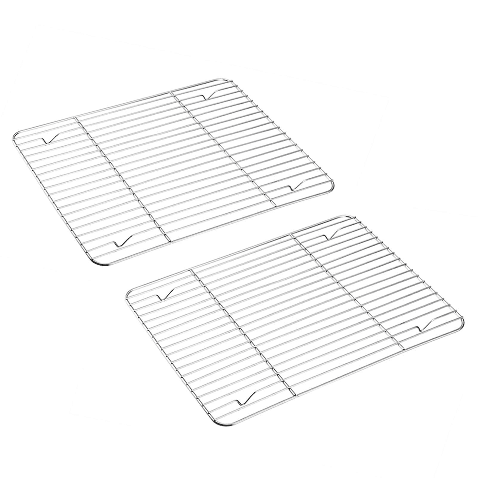 Small Baking Rack Set of 2, Stainless Steel Metal Roasting Cooking ...