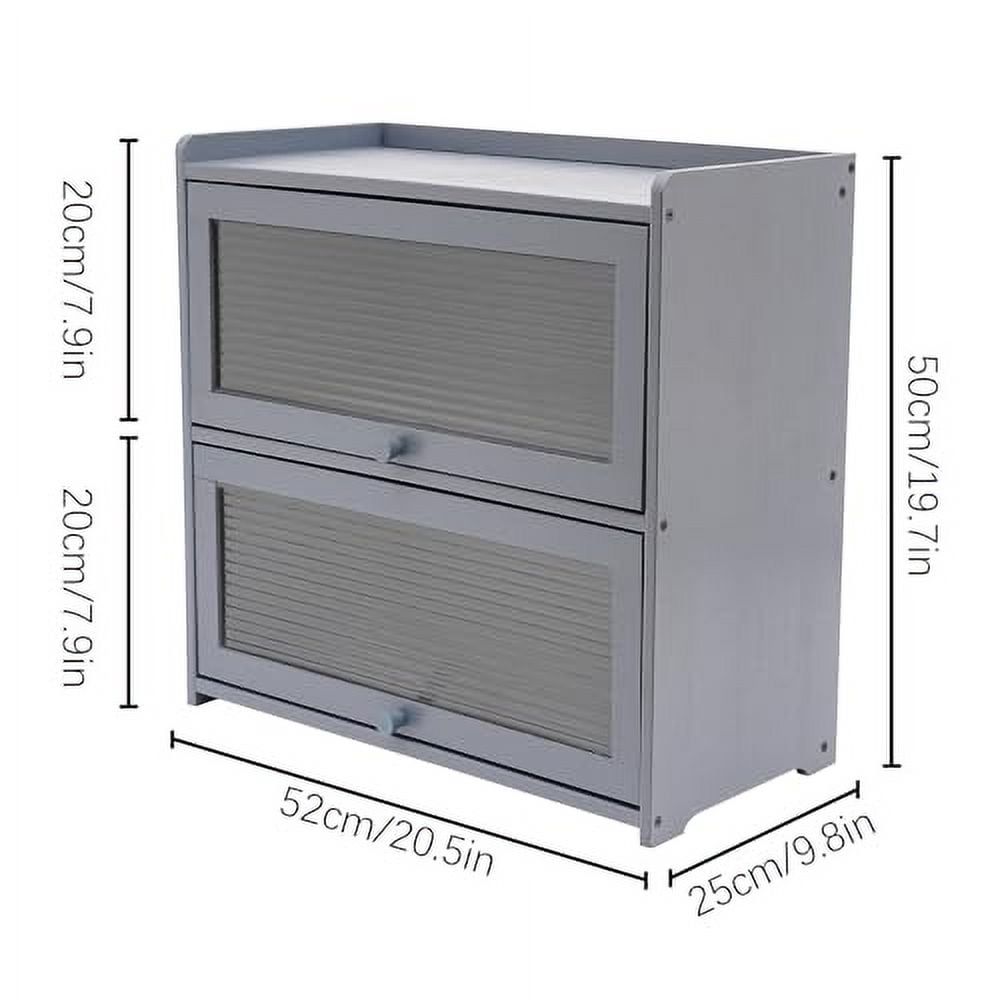 Small Bamboo Kitchen Pantry Sideboard,Storage Cabinet for Countertop ...
