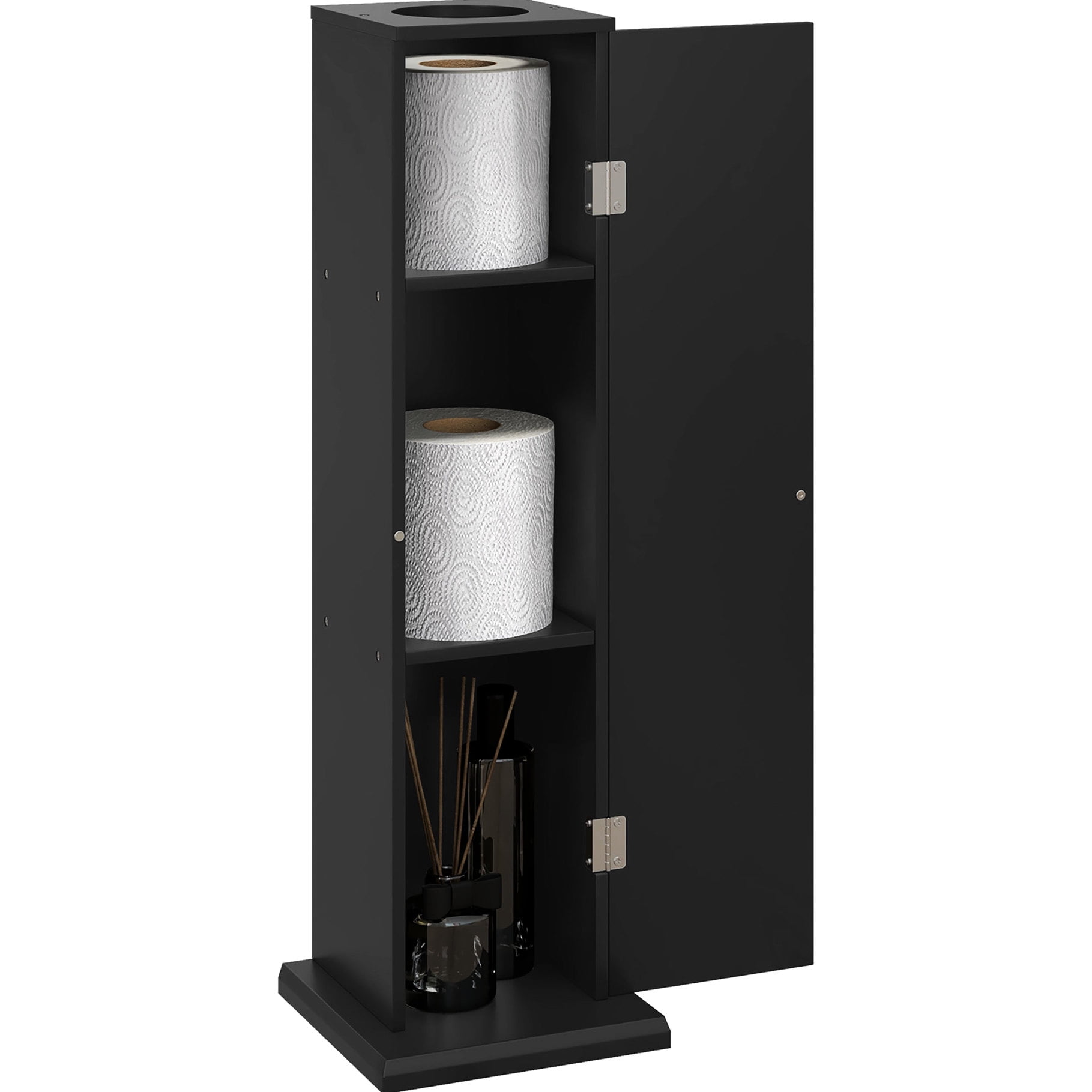 Small Bathroom Corner Cabinet | Toilet Paper Storage in Bathroom ...