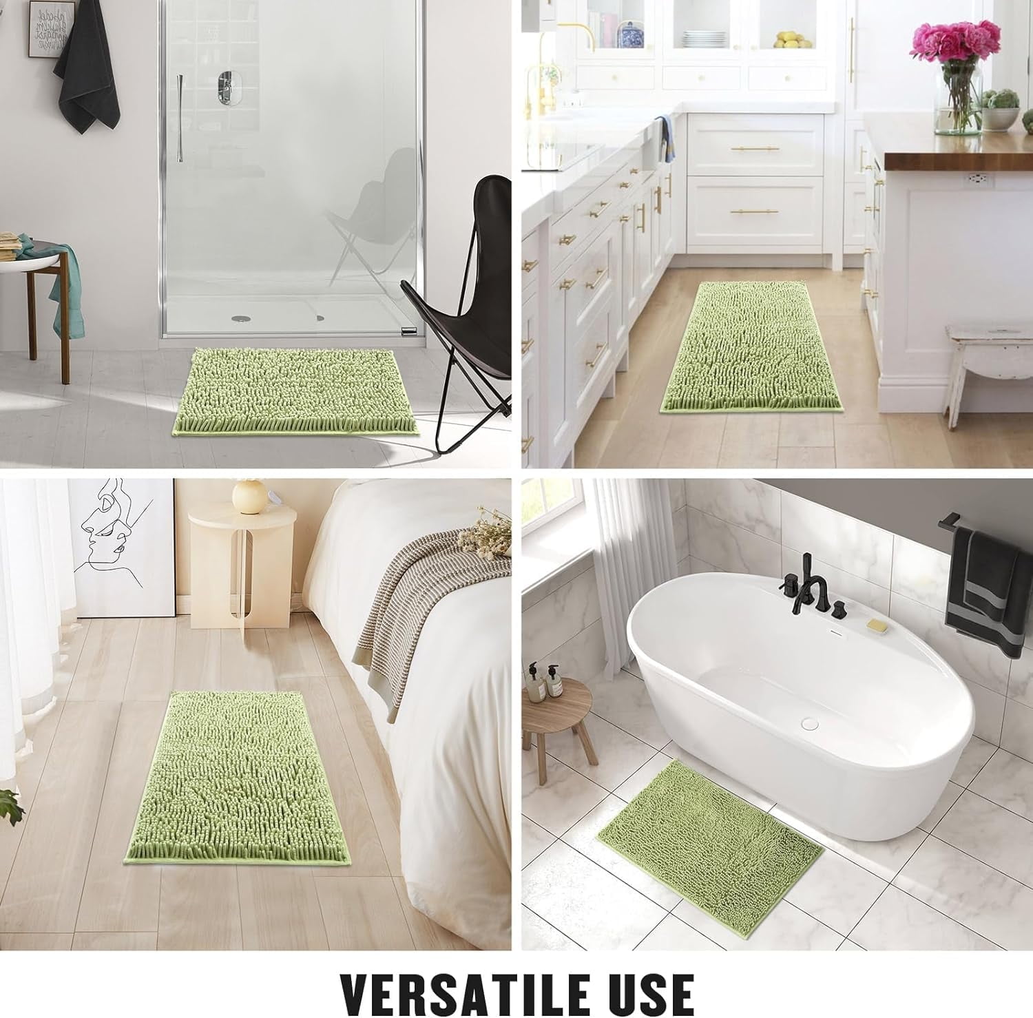Small Bathroom Rugs Sets 2 Piece, Non Slip Bath Mats For Bathroom Decor ...