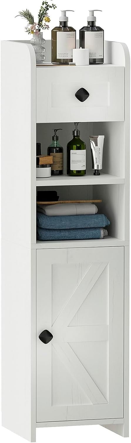 Small Bathroom Storage Cabinet Narrow Toilet Paper Cabinet Corner ...