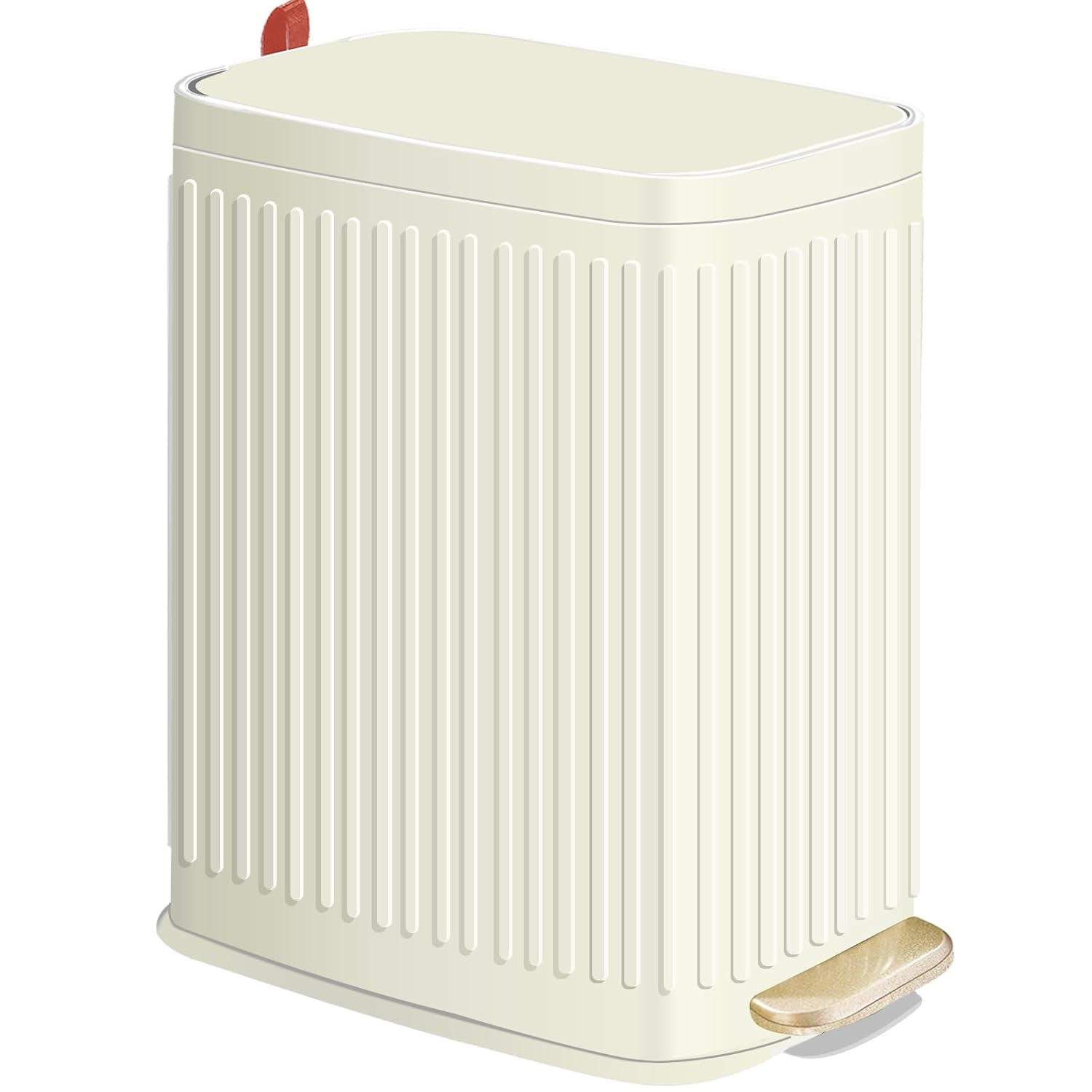 Small Bathroom Trash Can with Air Freshener Soft Close Lid, 6 Liter/ 1. ...