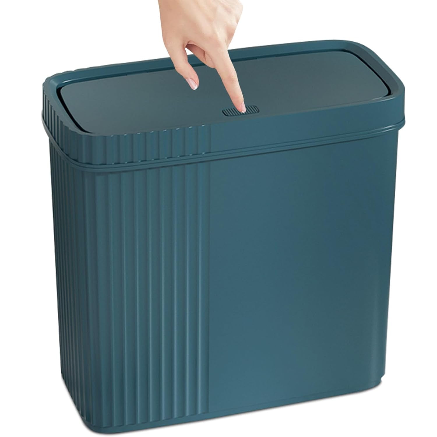 Small Bathroom Trash Can Wastebasket Plastic Garbage Can Container ...
