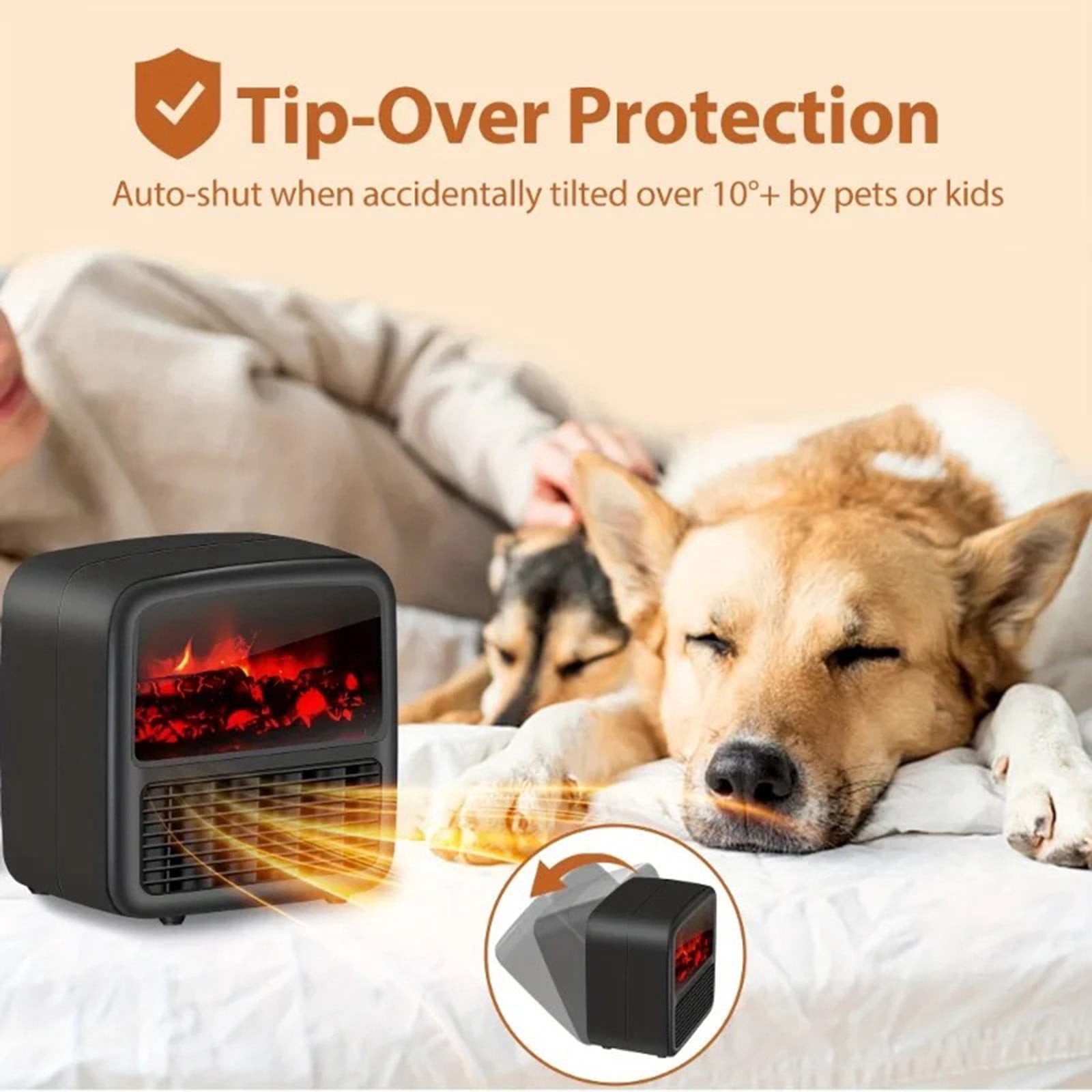 Small Battery Heater for Car Space Heater with Fan for Garage Camping ...