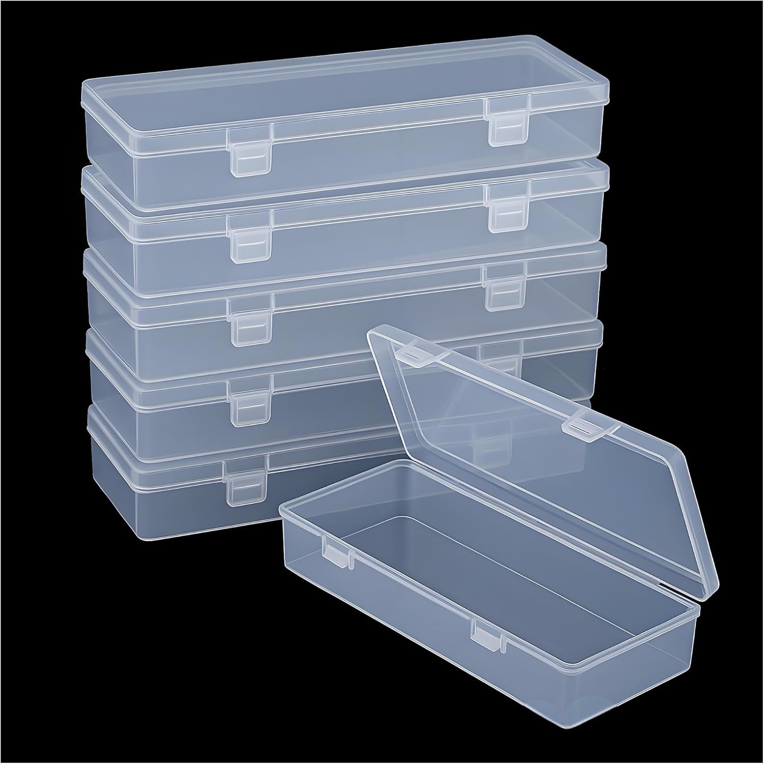 Small Bead Organizers-6 PCS Plastic Storage Cases Mini Clear Bead ...