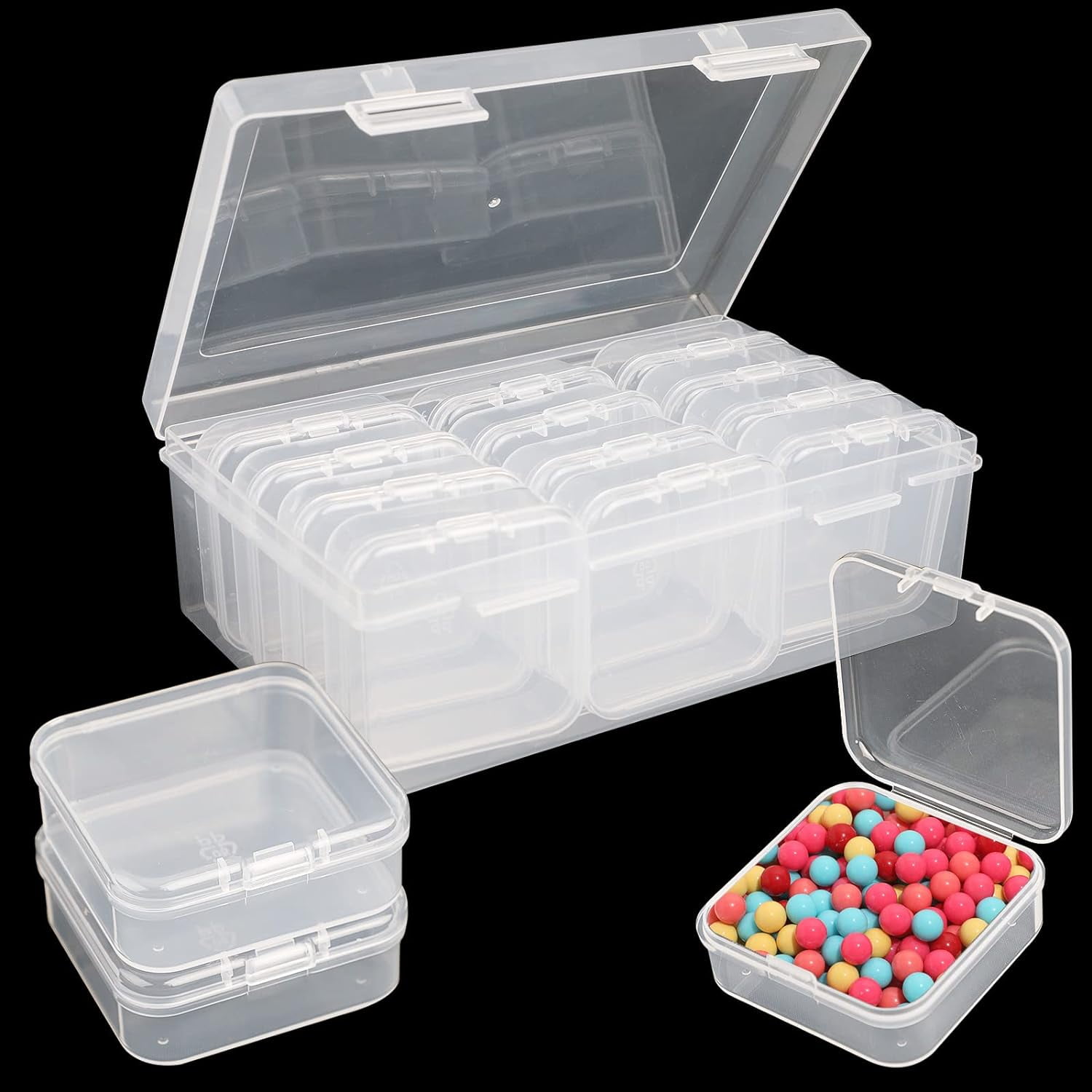 Small Bead Organizers Small Storage Boxes, 13Pcs Plastic Storage Cases ...