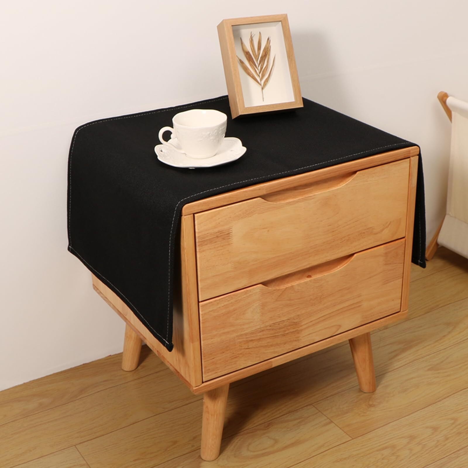 Small Bedside Tablecloth Table Dustcover End Tabletop Home Decoration ...