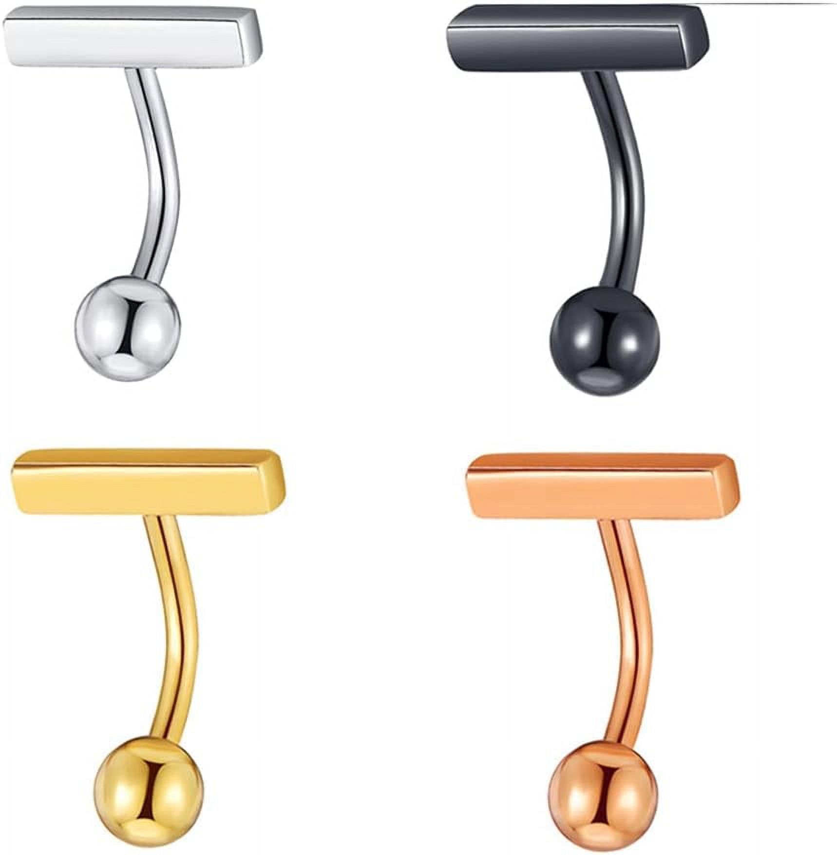 Small Belly Button Ring Belly Rings Surgical Steel Dainty Bar Navel ...