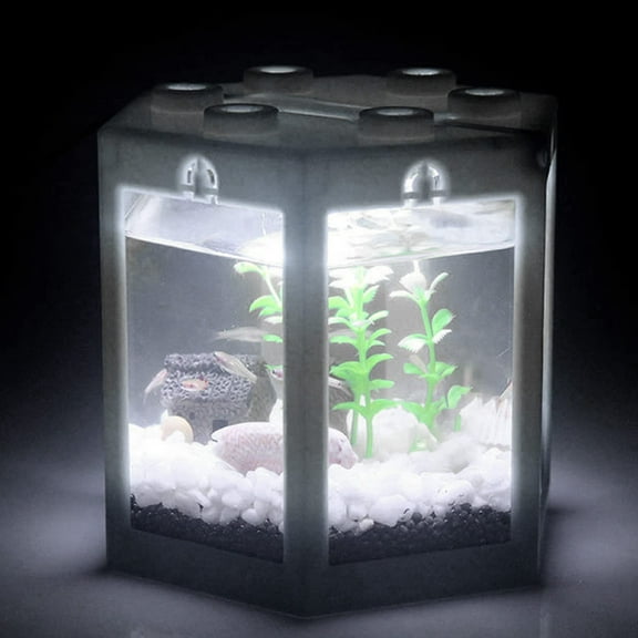 Aqua Culture Plastic 0.75 Gallon Aquarium with Feeding Door Compact ...