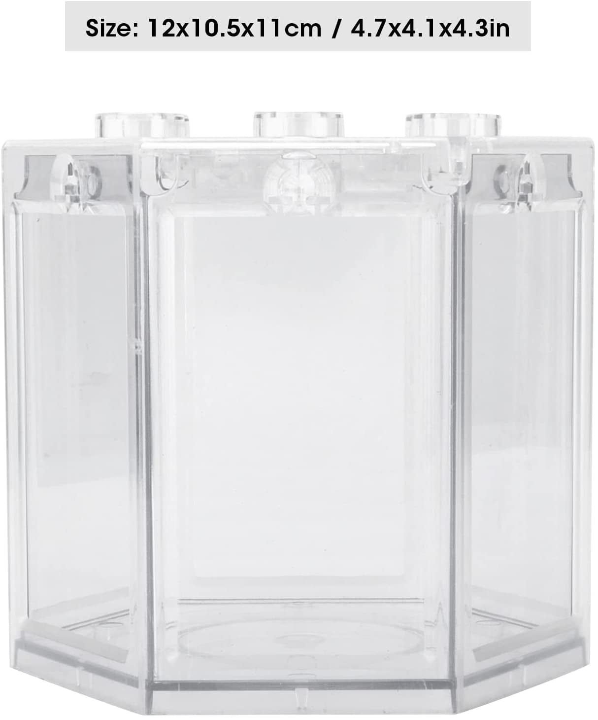 Small Beta Fish Tanks, Stackable Mini Tank Aquarium Starter Kits, No ...