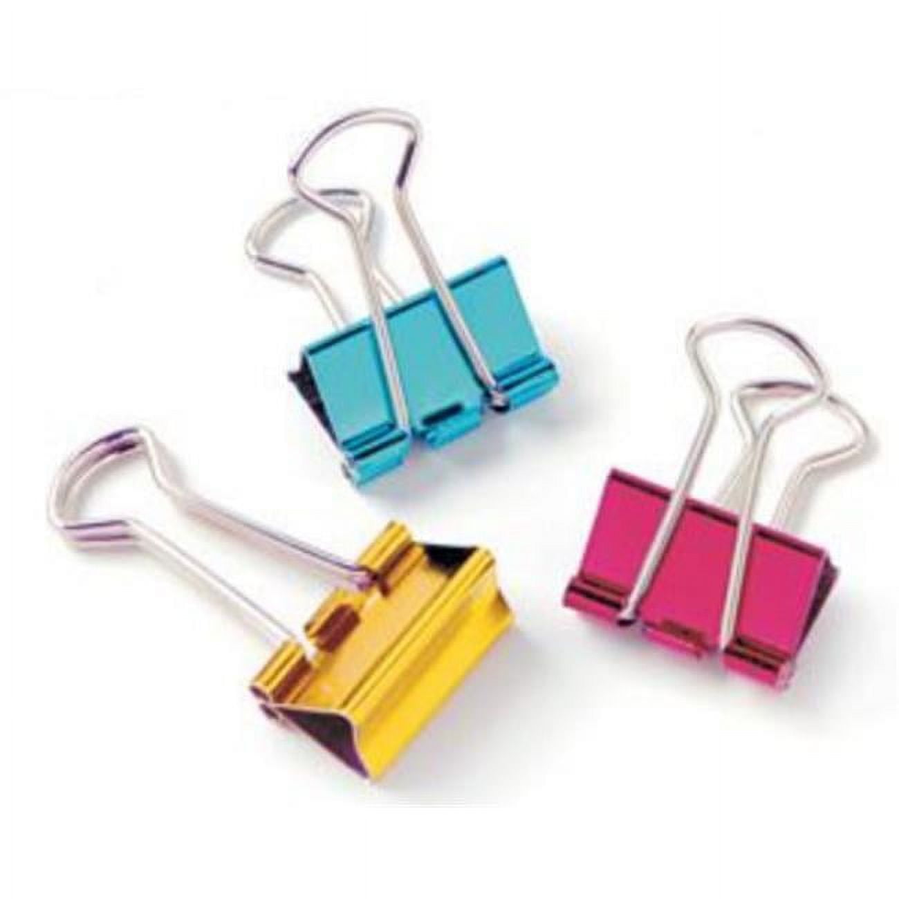 Baumgartens Bau-29729 Colored Binder Clips Tub - Small - 0.75" Width ...