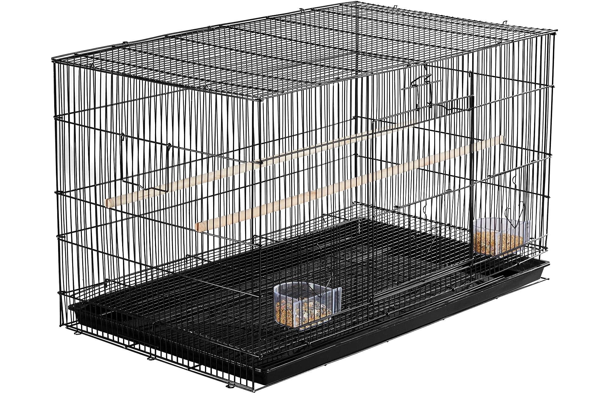 Small Bird Cage for Finches Canaries Budgies, Stackable Rectangle ...