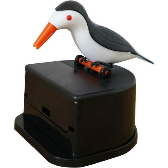 Small Bird Toothpick Box With Automatic Eject Press Button Dispenser ...