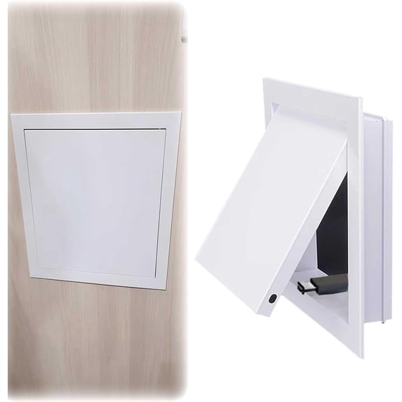 Small Black Access Panel, Plumbing Access Panel for Drywall, Push-to ...