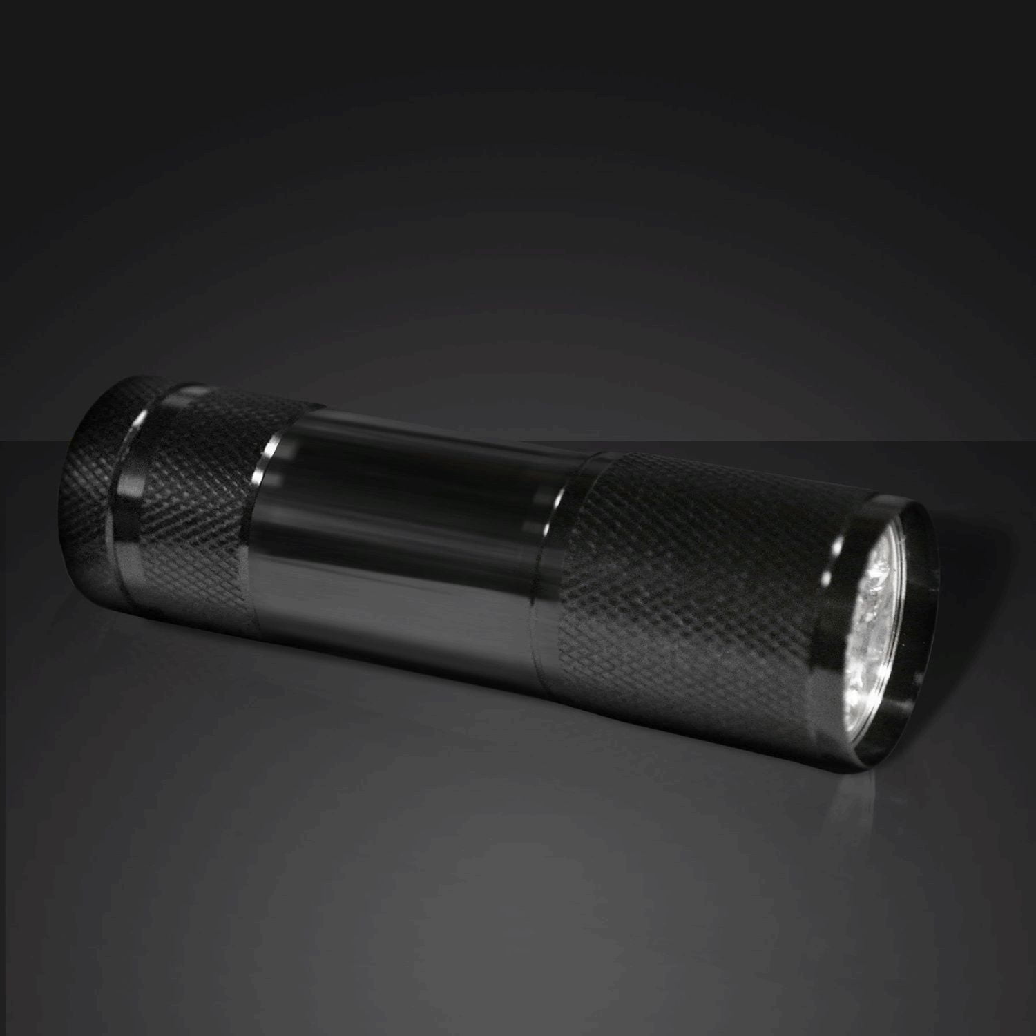 Small Black Flashlight with Bright White LEDs - Walmart.com