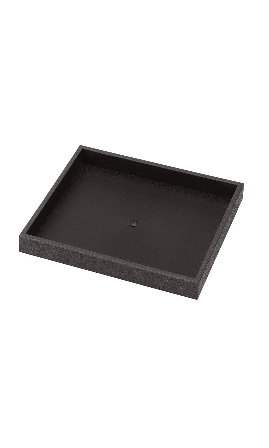 Small Black Plastic Stackable Tray - 7 1/4"L x 8 1/4"W x 1”H - Set of 3 ...