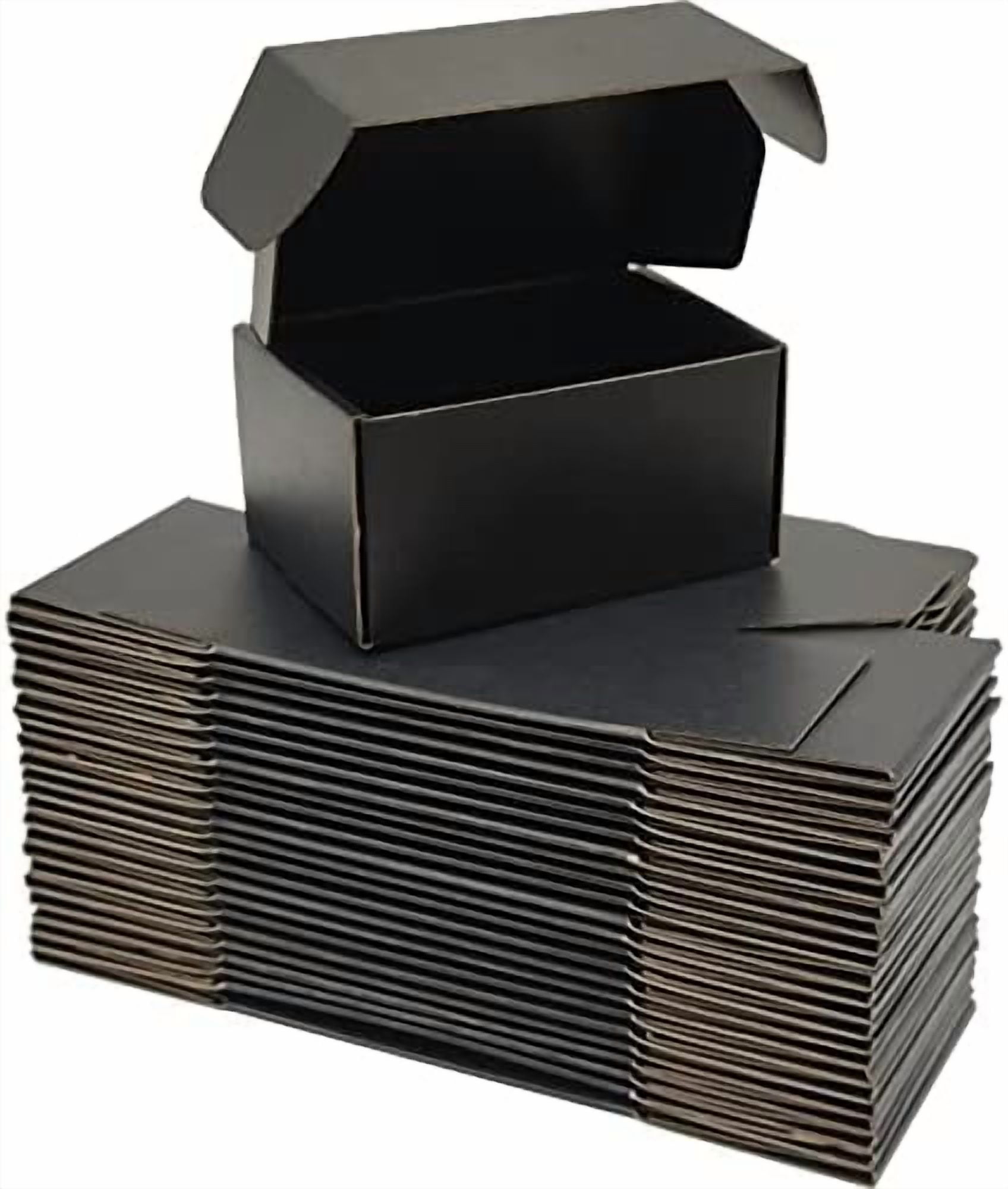 Small Black Shipping Boxes for Small Business Pack of 25-6x4x3 inches ...