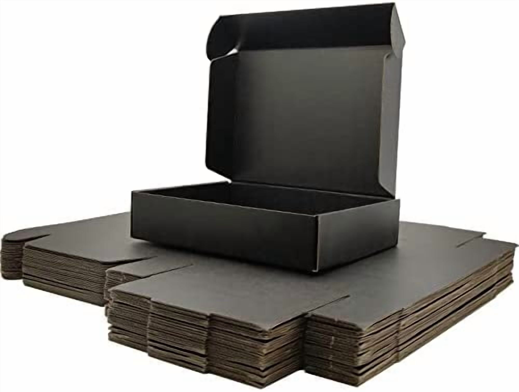 Small Black Shipping Boxes for Small Business Pack of 25-9x6x2 inches ...