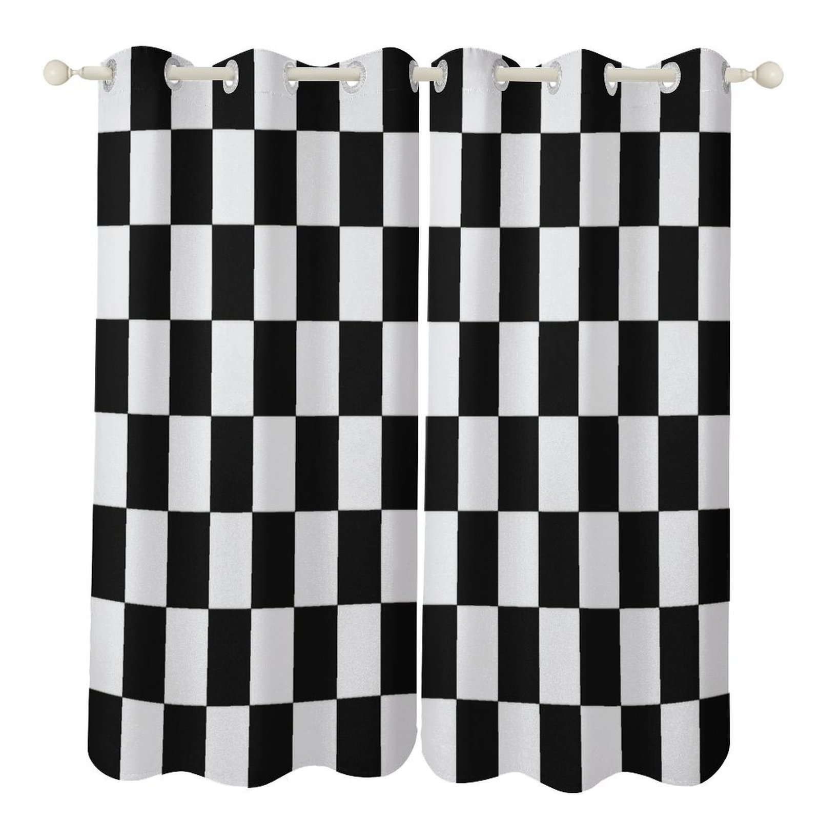 Small Black White Check Motorsport Race Flag Checkered Window Blackout ...