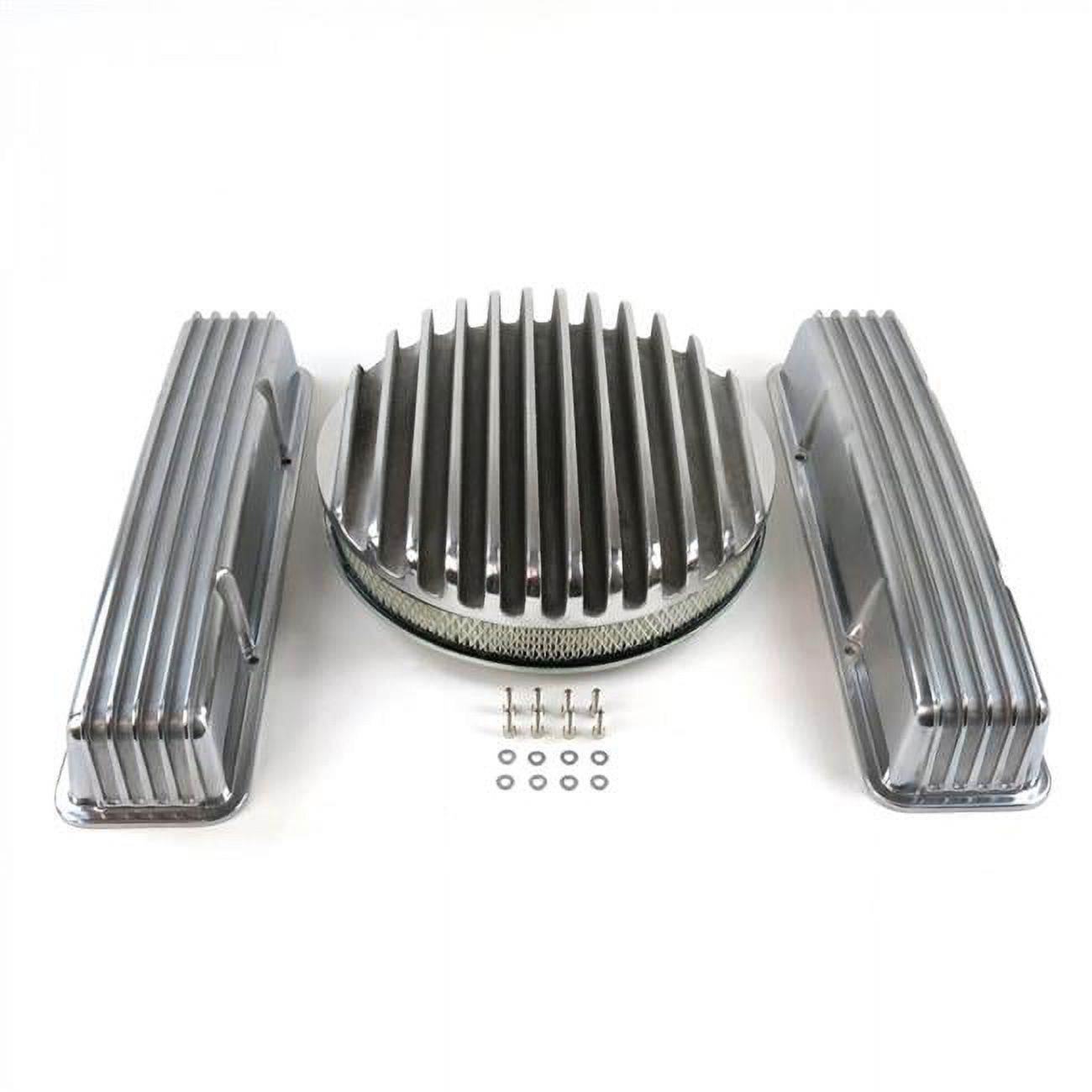 Small Block Chevy 14 in. Deep Round & Tall Finned Engine Dress Up kit ...