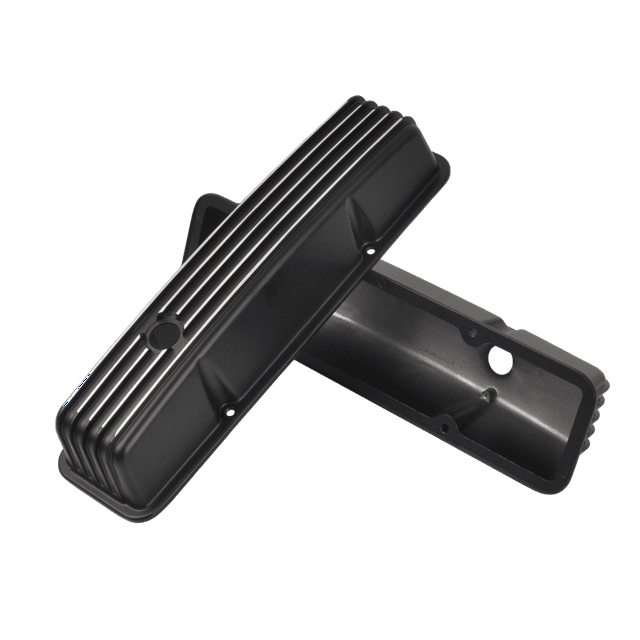 Small Block Chevy 58-86 327 350 400 Tall Finned Polished Aluminum Valve ...